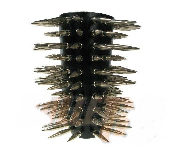80's Metal - 10 Row Large & Medium Spike Arm Gauntlet | 80's Metal | 80 ...